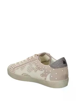 GAMIN Flame-embroidered Embellished Sneakers