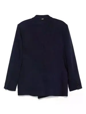 MSGM Double-breasted Blazer - Blue