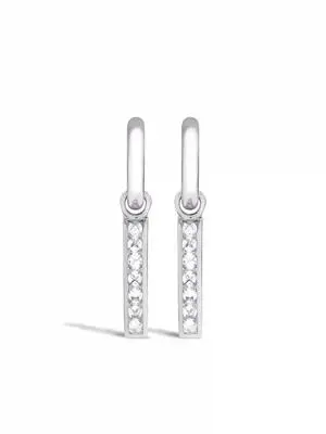 PRAGNELL 18kt White Gold Rockchic Diamond Earrings - Silver