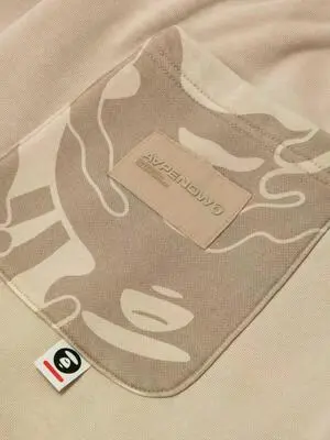 AAPE BY *A BATHING APE Logo-embroidered Cotton Shorts