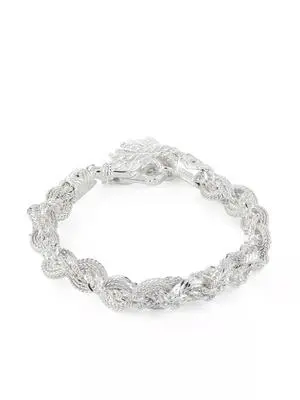 Emanuele Bicocchi Medium Braided Bracelet - Silver