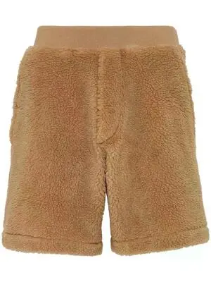 Dsquared2 Elasticated-waist Faux-shearling Shorts