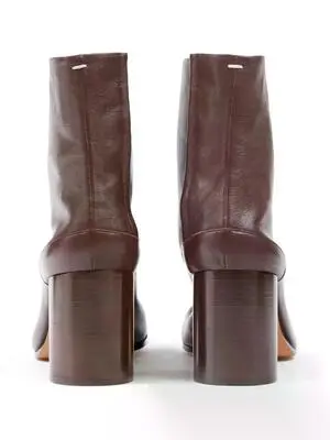 MAISON MARGIELA Tabi 80mm Leather Ankle Boots - Brown