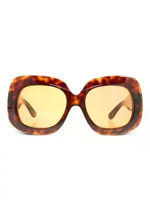 Valentino Garavani Vlogo Signature Sunglasses - Brown