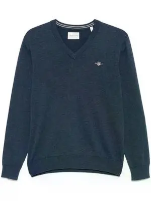 Gant Cotton V-neck Sweater