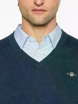 Gant Cotton V-neck Sweater