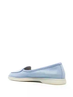 SCAROSSO Livia Suede Loafers - Blue