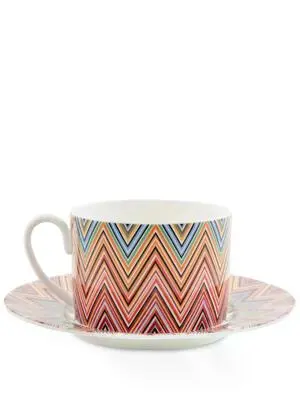 Missoni Jarris Tea Cup And Saucer - Red