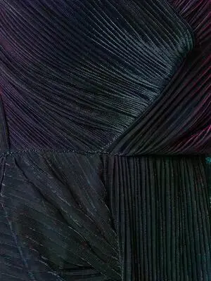 Marco De Vincenzo Metallic Sheen Pleated Dress