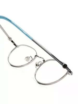 Moncler Round-frame Glasses - Silver