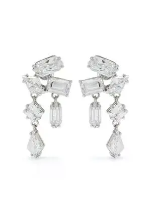SWAROVSKI Mesmera Crystal-embellished Drop Earrings - Silver