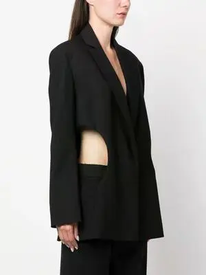Gauchère Cut-out Single-breasted Blazer