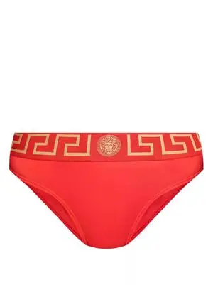 Versace Greca Detail Bikini Bottoms - Red