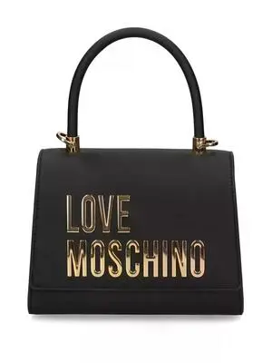 Moschino Logo-lettering Tote Bag - Black