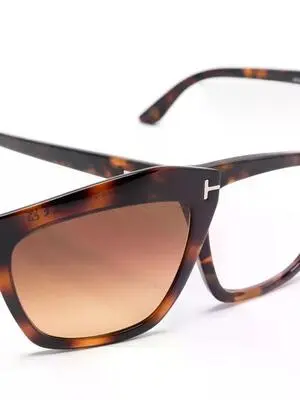 TOM FORD Butterfly Clip-on Sunglasses - Brown