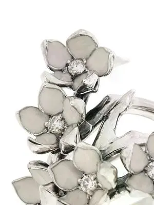 SHAUN LEANE Sterling Cherry Blossom Diamond Ring