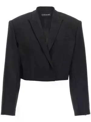 David Koma Cropped Blazer - Black
