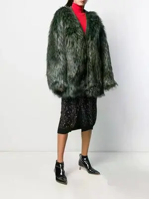 Marco De Vincenzo Faux Fur Coat