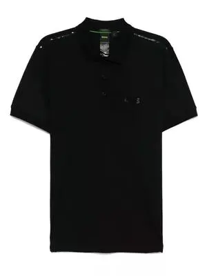 BOSS Paddy Mirror Polo Shirt - Black