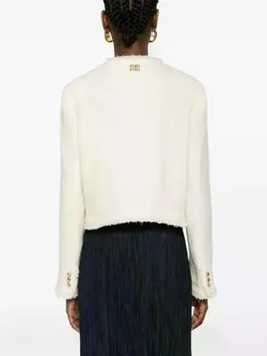 Miu Miu Single-breasted Tweed Jacket