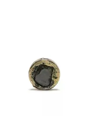 PARTS OF FOUR 18k Plated Single Stud Earring With Diamond Accents - Gold
