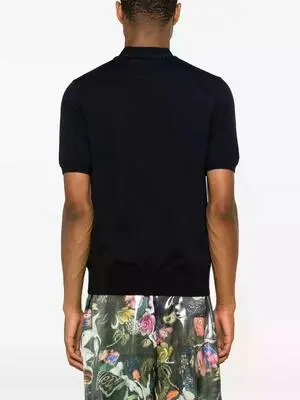 Play Comme Des Garcon Short Sleeve Play Heart Cardigan - Blue
