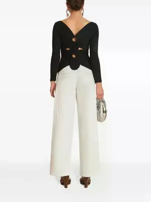 Cult Gaia Lule Crochet-knit Sweater