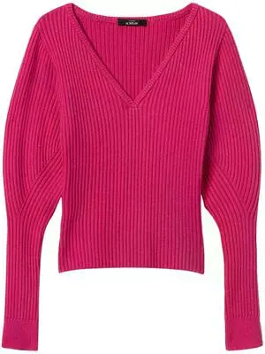 TWINSET Fitted Rib-knit Jumper