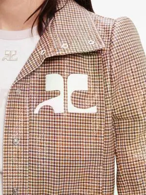 COURREGES Reedition Checked Vinyl Jacket