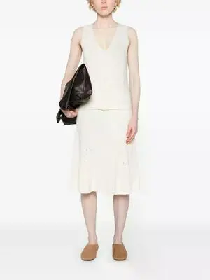 JOSEPH Ribbed Linen-blend Vest