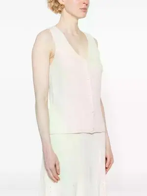 JOSEPH Ribbed Linen-blend Vest