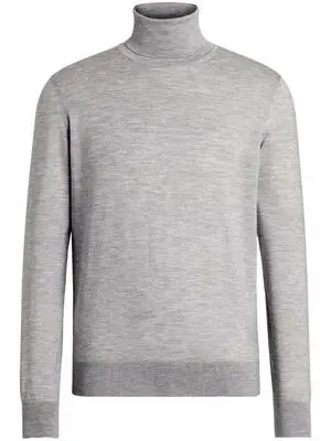 Zegna Cashseta Roll-neck Jumper - Grey