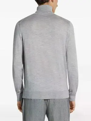 Zegna Cashseta Roll-neck Jumper - Grey