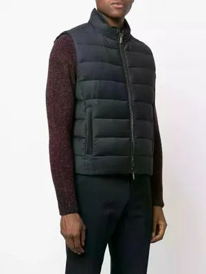 MOORER Zipped Padded Gilet