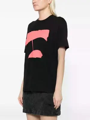 JNBY Graphic-print Cotton-hemp T-shirt