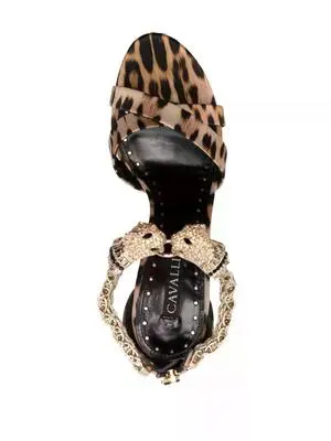 Roberto Cavalli 125mm Leopard-print Stiletto Sandals