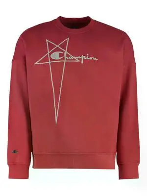 Rick Owens Logo Print Sweatshirt - Red