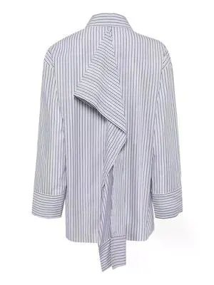 Goen.j Stripe-print Cotton Shirt