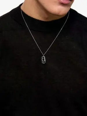 Mateo Sterling Razor Blade Pendant Necklace