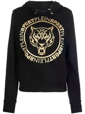 Plein Sport Drawstring Sweatshirts Hoodies For Women