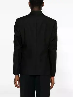 LARDINI Double-breasted Blazer - Black