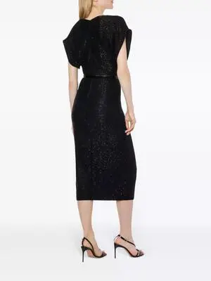 Philosophy Di Lorenzo Serafini Sequinned Knitted Midi Dress