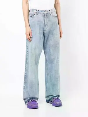 Natasha Zinko Heart-pocket Wide-leg Jeans