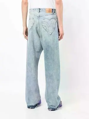 Natasha Zinko Heart-pocket Wide-leg Jeans