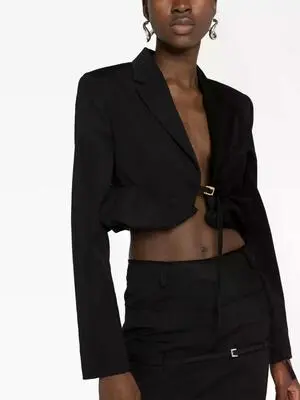 Jacquemus La Veste Croissant Cropped Blazer