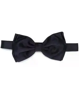 LARDINI Satin-finish Bow Tie - Blue