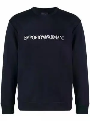 Emporio Armani Logo-print Crew-neck Sweatshirt