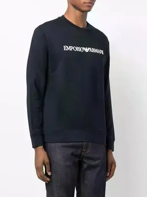 Emporio Armani Logo-print Crew-neck Sweatshirt