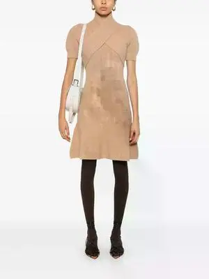 PATOU Wrap-front Mini Dress