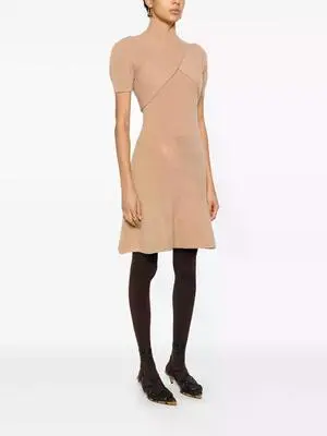 PATOU Wrap-front Mini Dress